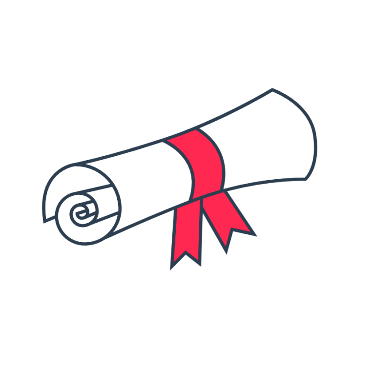 Graduation Diploma with ribbon, Grad Free Svg File - SVG Heart