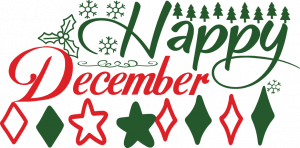 happy december, snowflakes, christmas free svg file - SVG Heart