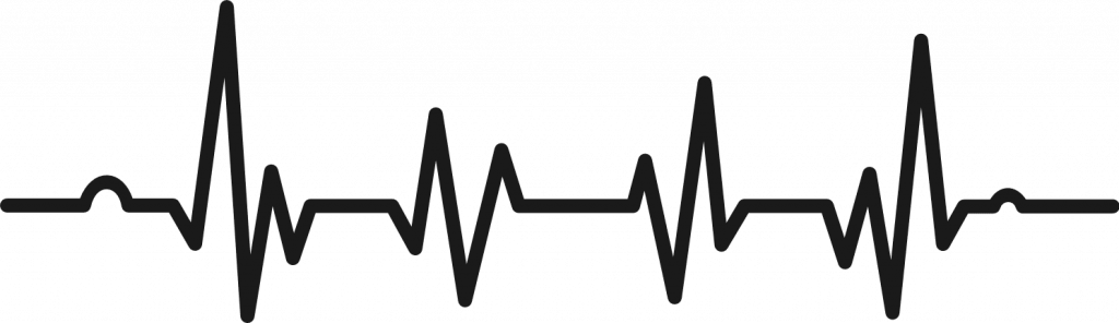 heart beat wave, health care free svg file - SVG Heart