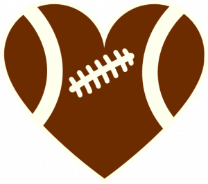 heart shape football ball, sport - free svg file for members - SVG Heart