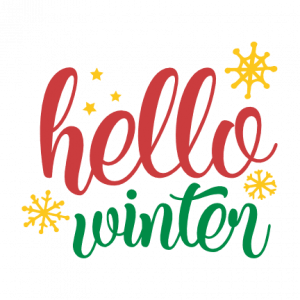 Hello Winter, Christmas Free Svg File - SVG Heart