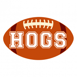 Hogs, Football Ball, sport Free Svg File - SVG Heart
