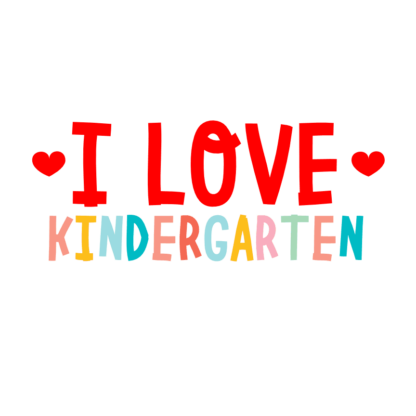 I Love Kindergarten, Kids Free Svg File - SVG Heart