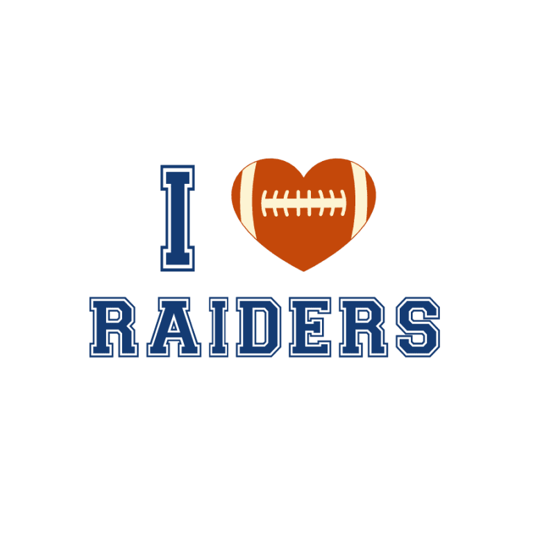 I Love Raiders, Football Free Svg File - SVG Heart