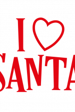 I Love Santa, Christmas Free Svg File - SVG Heart
