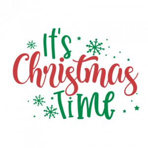 it's christmas time, holiday free svg file - SVG Heart
