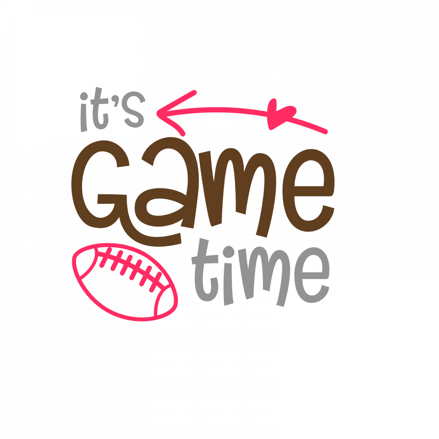 It's Game Time, Sport Free Svg File - SVG Heart