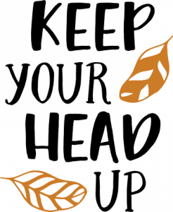 keep your head up, inspirational free svg file - SVG Heart