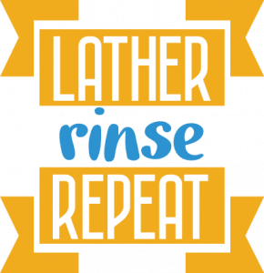 lather rinse repeat, bathroom free svg file - SVG Heart