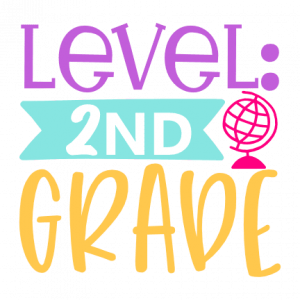 Level 2nd Grade, Elementary Students Free Svg File - SVG Heart