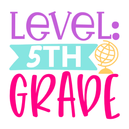 Level 5th Grade, School Free Svg File - SVG Heart