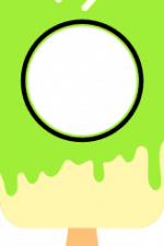 lime dripping ice cream monogram frame free svg file - SVG Heart