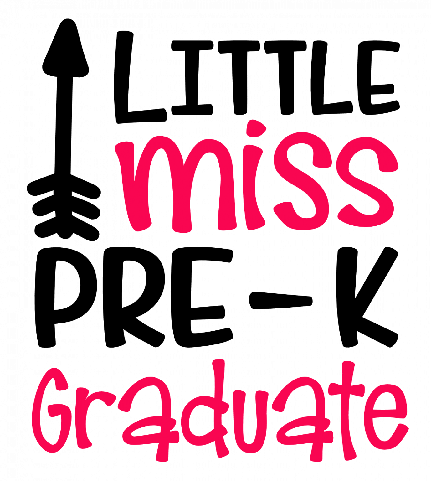 Little Miss Pre-k Graduate Free Svg File - SVG Heart