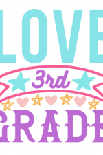 Love 3rd Grade, Elementary School Free Svg File - SVG Heart