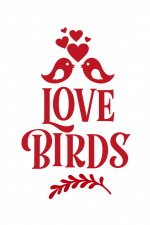 Love Birds, Valentine's Day, Bedroom Decor Free Svg File - SVG Heart