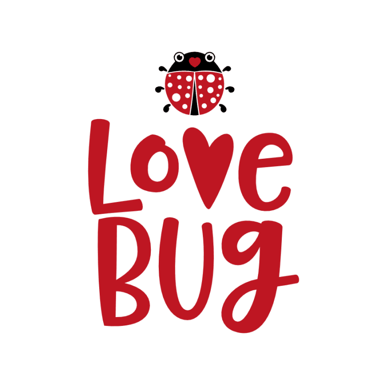 Love Bug, LadyBug, Valentine's day Free Svg File - SVG Heart