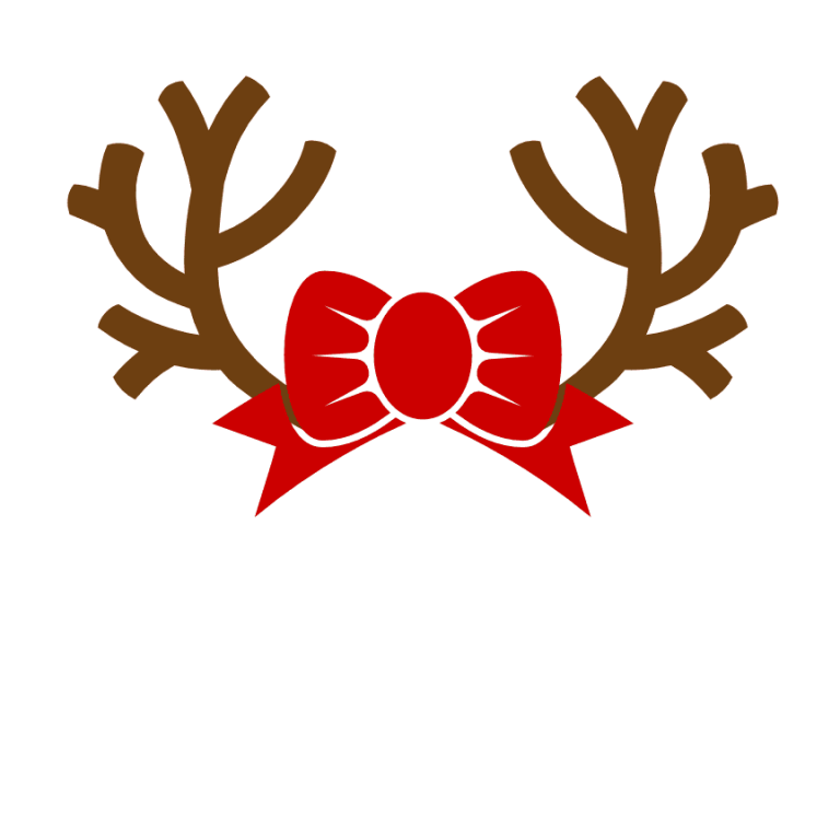 Matching Sibling Reindeer Antlers, Christmas Free Svg File - SVG Heart