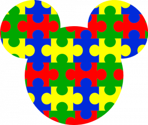 mickey autism, awareness free svg file - SVG Heart