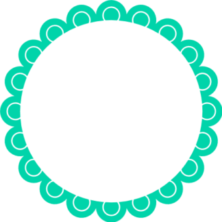 monogram circle frame, decorative free svg file - SVG Heart