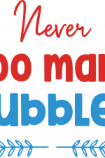 never too many bubbles, bathroom free svg file - SVG Heart
