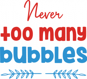 never too many bubbles, bathroom free svg file - SVG Heart