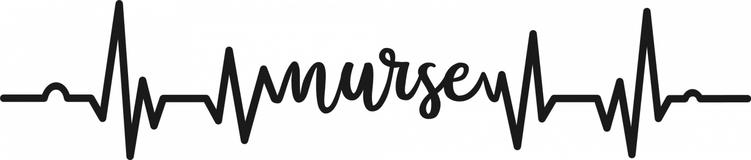 nurse heart beat, medical, medic, nursing free svg file - SVG Heart