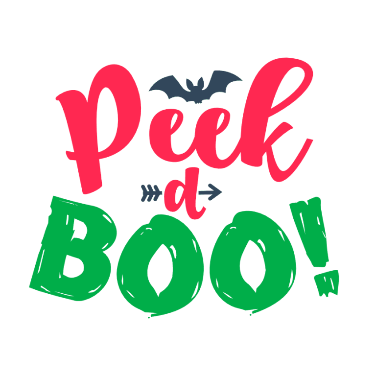 peek a boo, halloween free svg file - SVG Heart