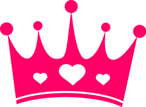 princess crown, hearts, royal - free svg file for members - SVG Heart