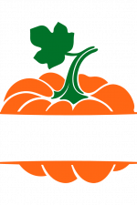 Pumpkin Split Text Frame, Halloween Free Svg File - SVG Heart