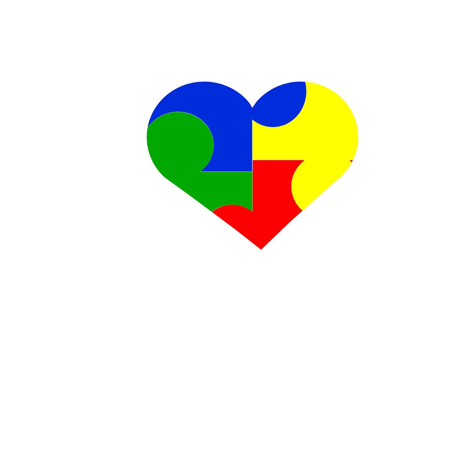 Autism Awareness Heart