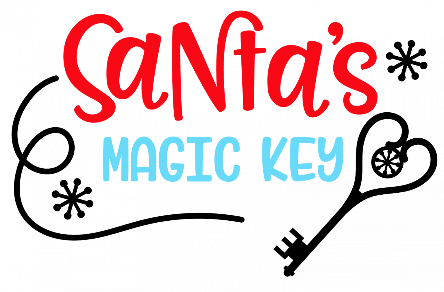 Santa's Magic Key, Christmas Free Svg File - SVG Heart