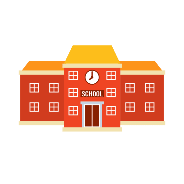 school house, students free svg file - SVG Heart