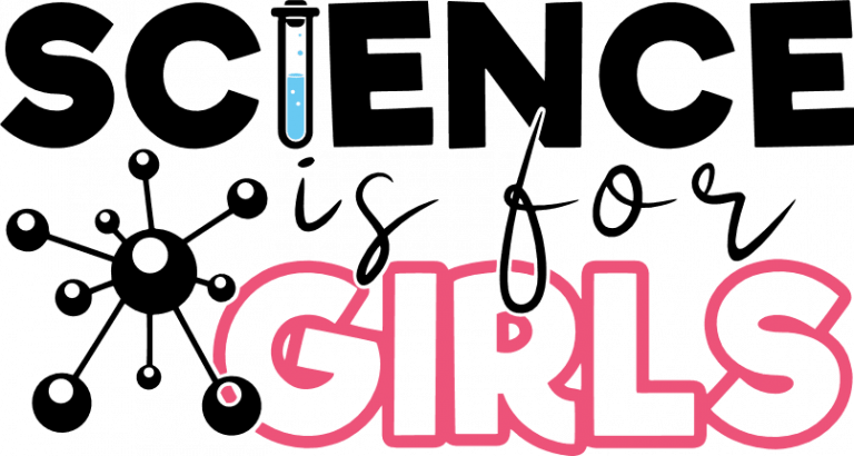 science is for girls, scientist free svg file - SVG Heart