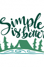 simple is better, camping free svg file - SVG Heart