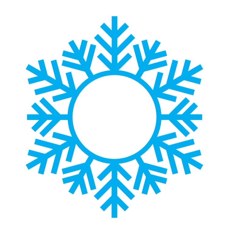 Snowflake Monogram, Winter Free Svg File - SVG Heart