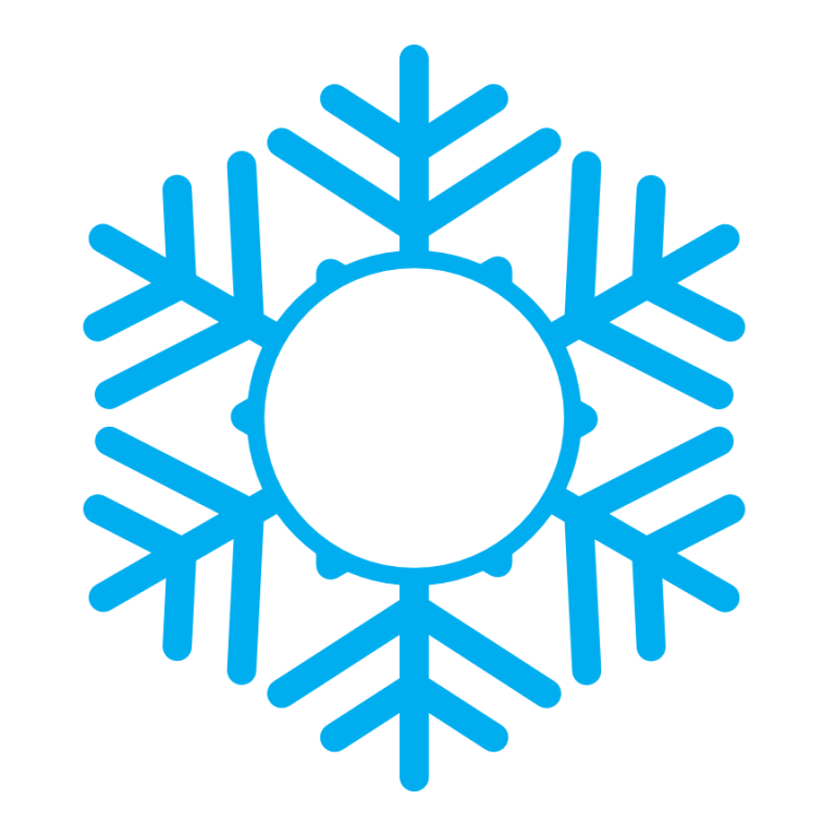 Snowflake Monogram, Winter Free Svg File - SVG Heart