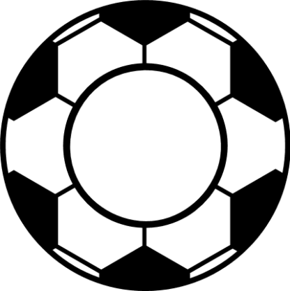 Soccer Ball Monogram, Sport Free Svg File - SVG Heart