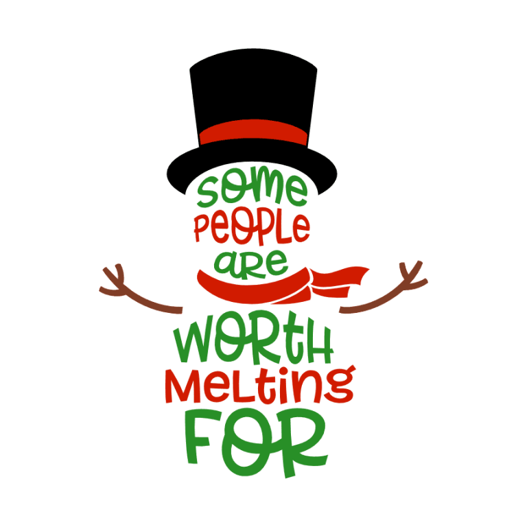 some people are worth melting for, winter free svg file - SVG Heart