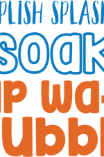 splish splash soak soap water and bubbles, bathroom free svg file - SVG ...