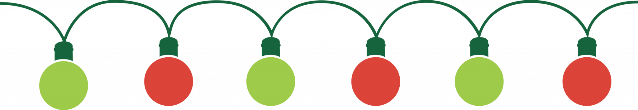 string of lights, christmas decoration free svg file - SVG Heart