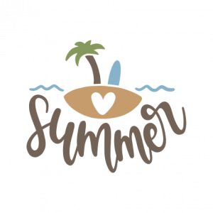 Summer, Tree, Beach Vacation Free Svg File - SVG Heart