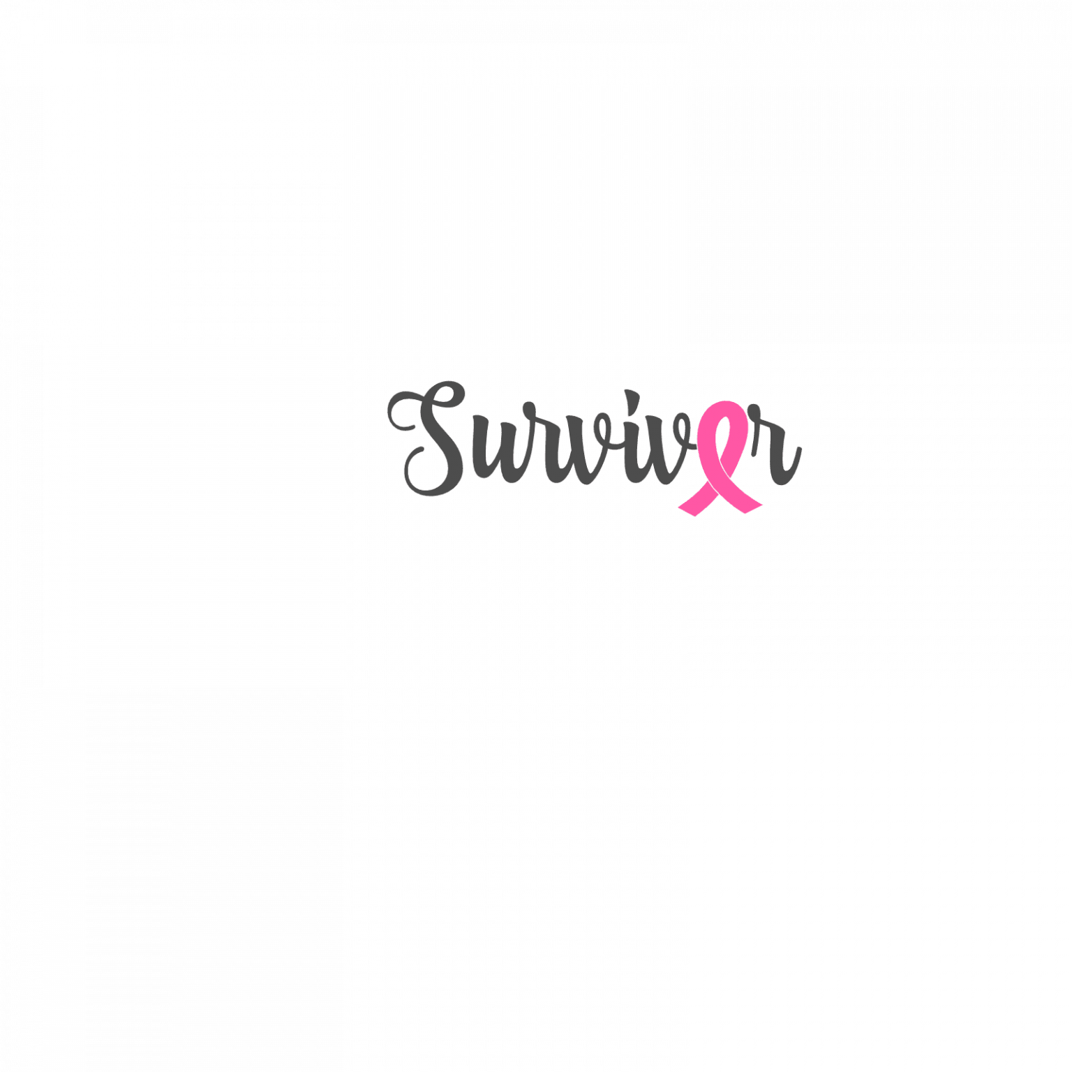Survivor, Cancer Awareness Ribbon Free Svg File - SVG Heart