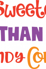 sweeter than candy corn, halloween free svg file - SVG Heart