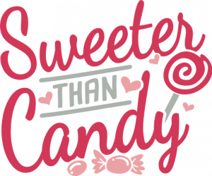 sweeter than candy, valentine's day free svg file - SVG Heart