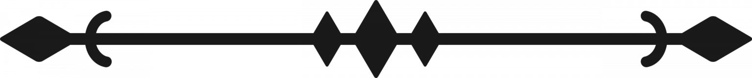 Ornamental Text Line Divider Black and White Free SVG File - SVG Heart