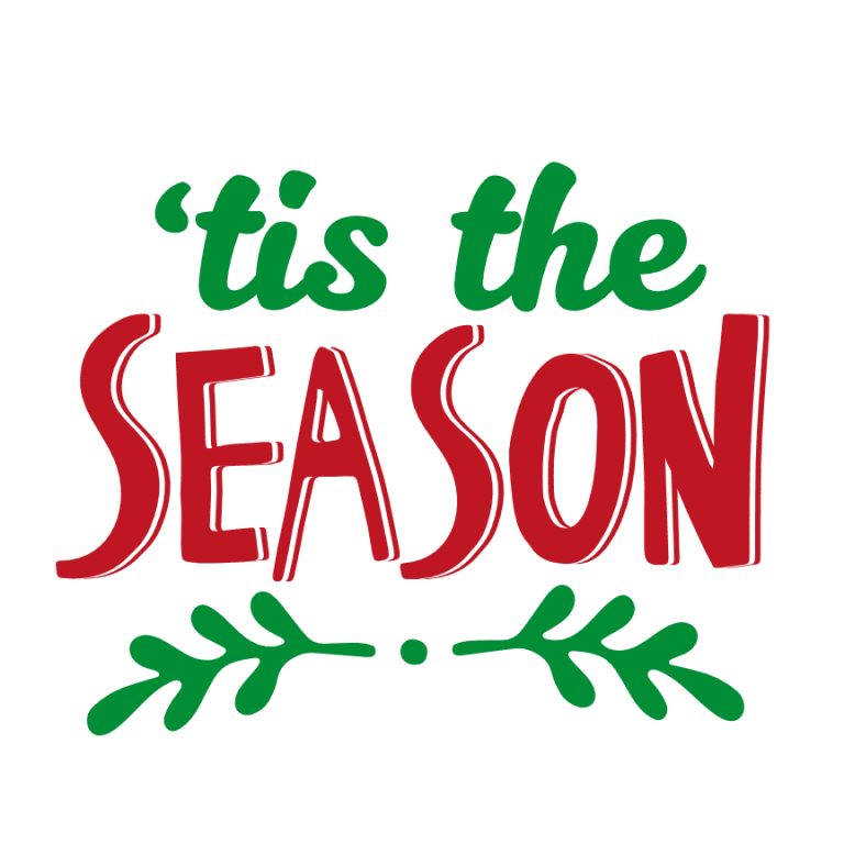 tis the season, christmas free svg file - SVG Heart