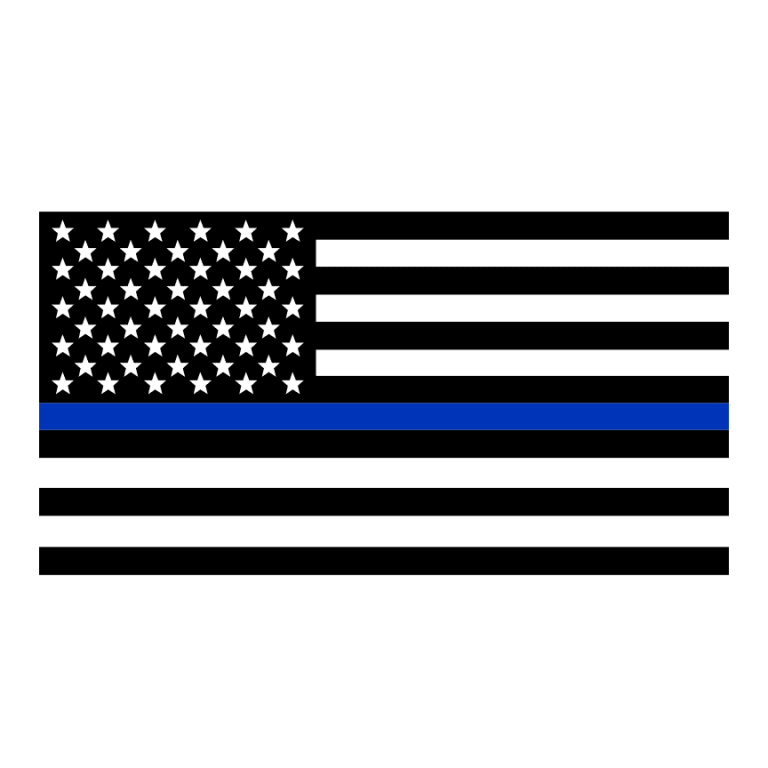 United States Flag, Police - free svg file for members - SVG Heart