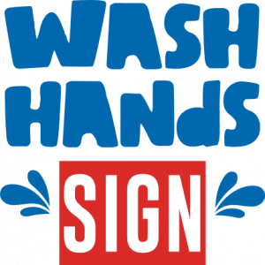 wash hands sign, bathroom free svg file - SVG Heart