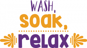 wash soak relax, bathroom free svg file - SVG Heart