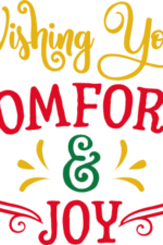 wishing you comfort and joy, christmas free svg file - SVG Heart